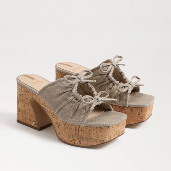 Sam Edelman | Shoes | Sam Edelman Womens Dova Metallic Gold Cork Slides ...
